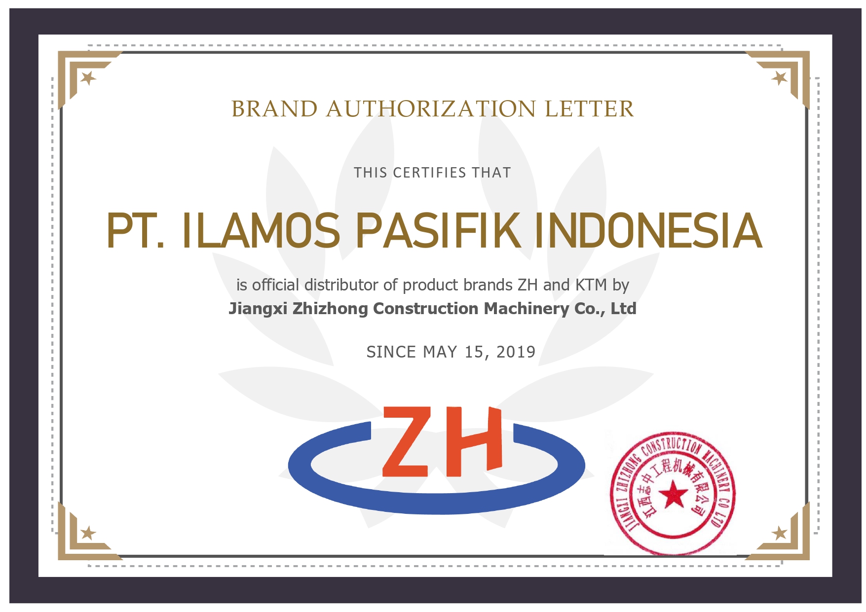 ZH – PT. Ilamos Pasifik Indonesia